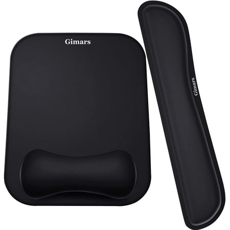 Gimars Elongate Smooth Lycra Fabric Ergonomic Mouse Pad Wrist Support ...