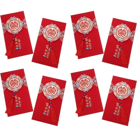 cueiha 12pcs Chinese Wedding Red Envelopes Marriage Red Envelopes Lucky ...