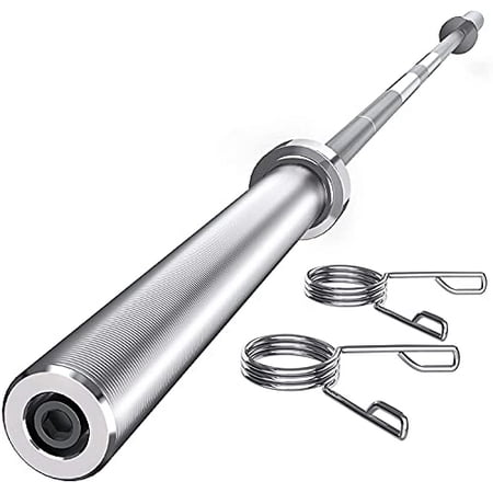 Vehpro Olympic Barbell, 5FT 6FT 7FT Weight Bar Set with 2 Spring Clamps ...