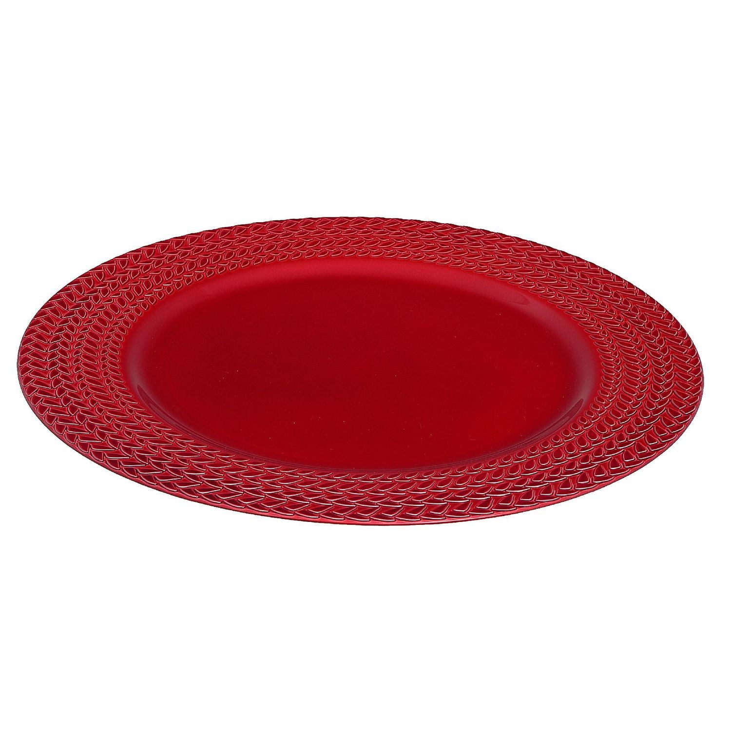 Click here for Ih Casadécor Charger Plate (Braids) (Red) (13) - S... prices