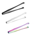 Pack of 3 Stainless Steel Kitchen Tongs with Long Handle for Safe ...