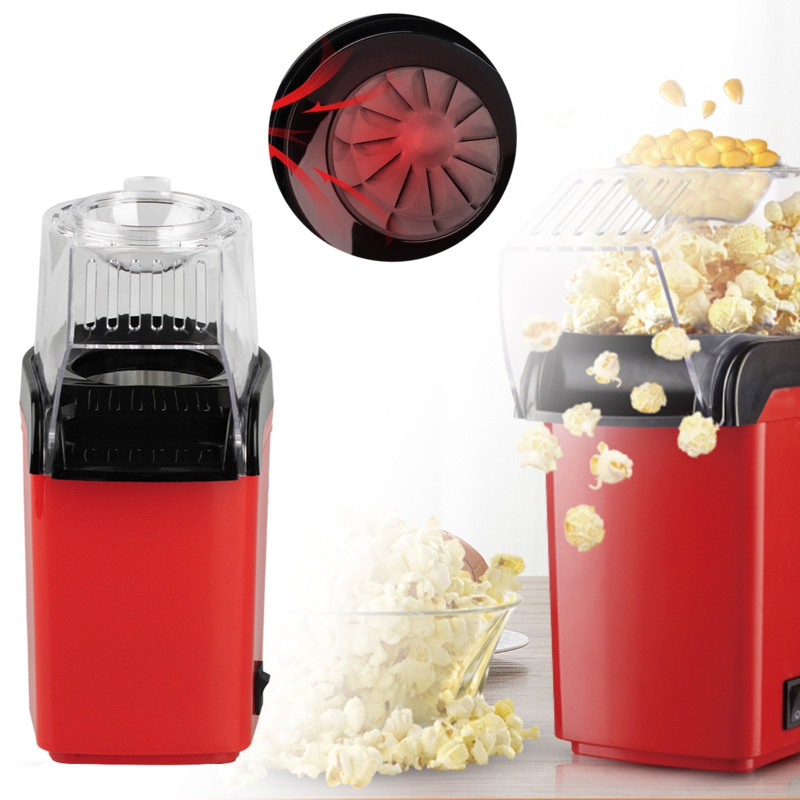 CRCMUHE Food Blender Tasty Hot Air Popcorn And Delicious Popcorn In ...