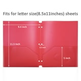 RYWESNIY Three Prong Poly Plastic Folders with Pockets, 3 Hole Punch ...