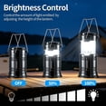 4 pack Solar Camping Lantern, IP65, Portable Collapsible LED Solar ...