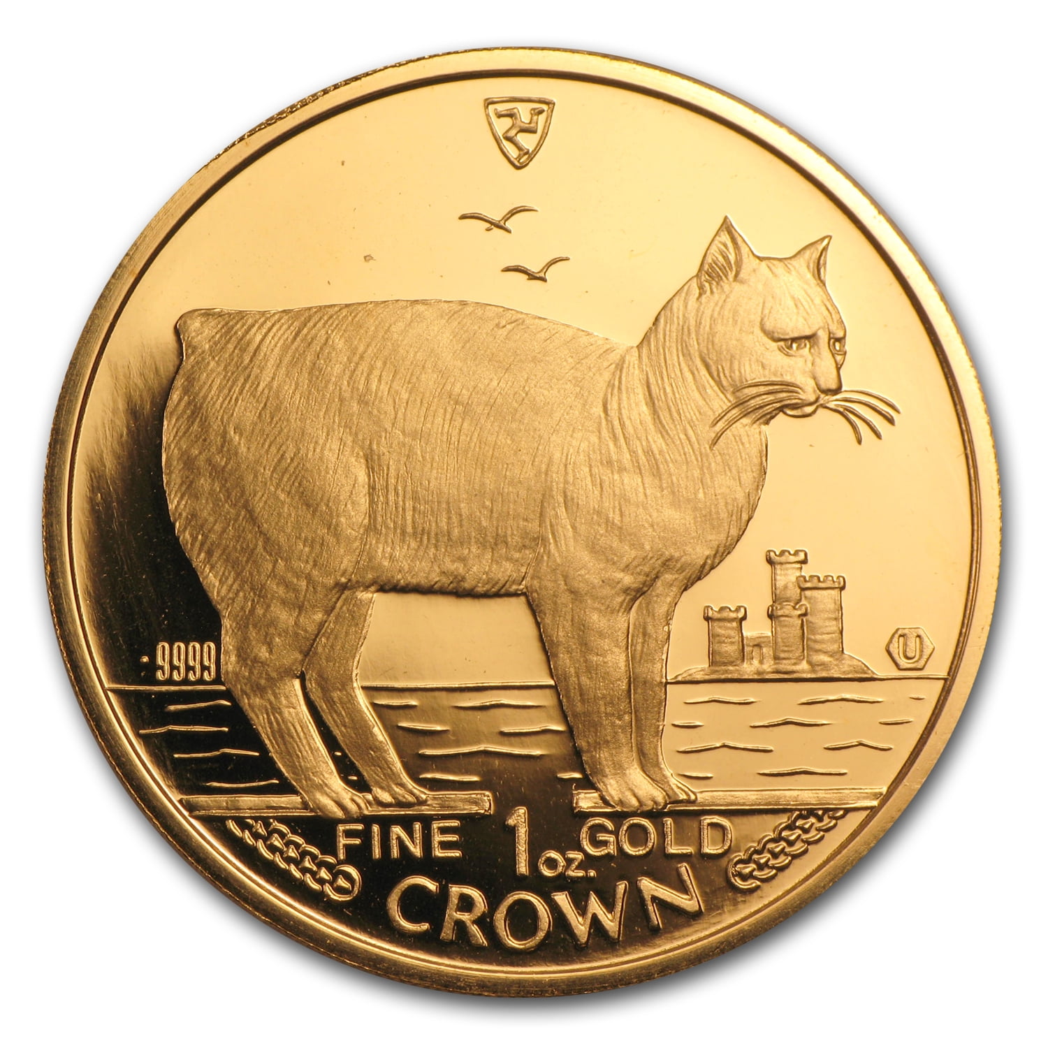 1988 Isle of Man 1 oz Gold Manx Cat BU - Walmart.com