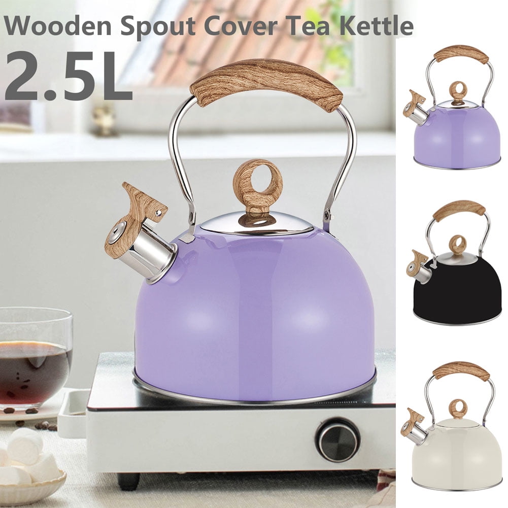 UDIYO 2.5L Stainless Steel Whistling Tea Kettle Induction Cooker ...