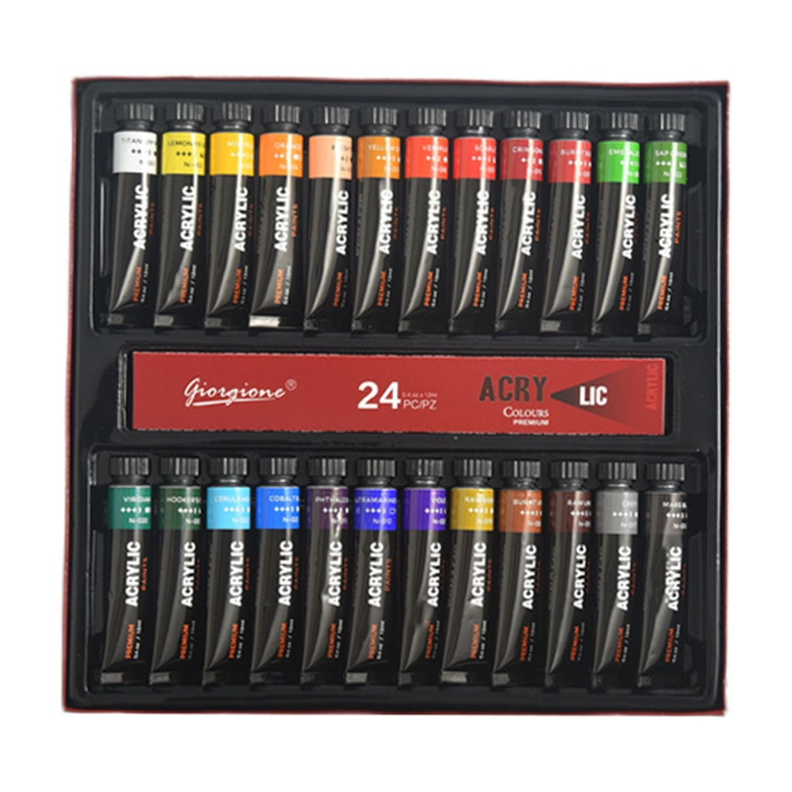 Click here for Amdohai 12/24/30 Colors Acrylic Paint Set Rich Pig... prices