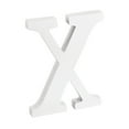 White Wood Letters 6 Inch, Wood Letters for DIY Party Projects (X ...