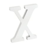 White Wood Letters 6 Inch, Wood Letters for DIY Party Projects (X ...