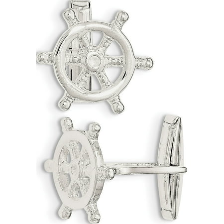 925 Sterling Silver Captains Wheel Cuff Links | Walmart Canada