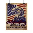 Affixzi Patriotic Eagle Celebrating 250 Years of Independence Rolled ...