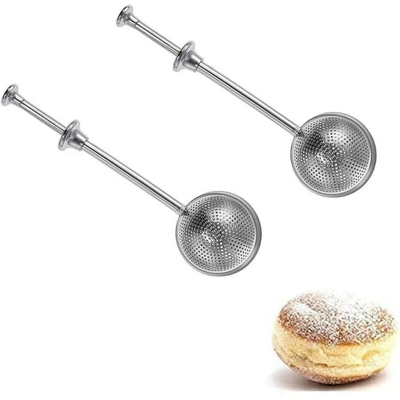 "Cheeren Powdered Sugar Shaker Duster, 304 Stainless Steel, 7.1 ...