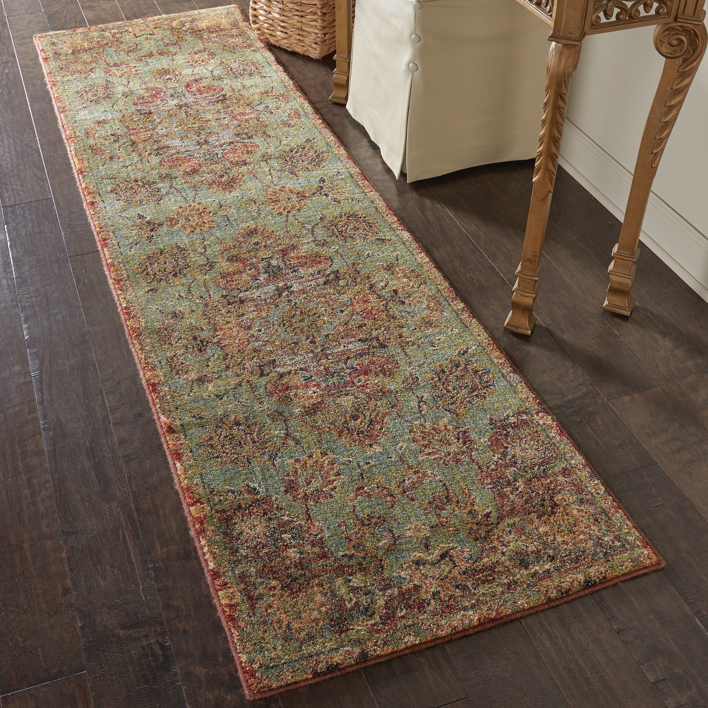 Nourison Vintage Tradition Persian Center Medallion Jade Area Rug ... Nourison Vintage Tradition Persian Center Medallion Jade Area Rug ...