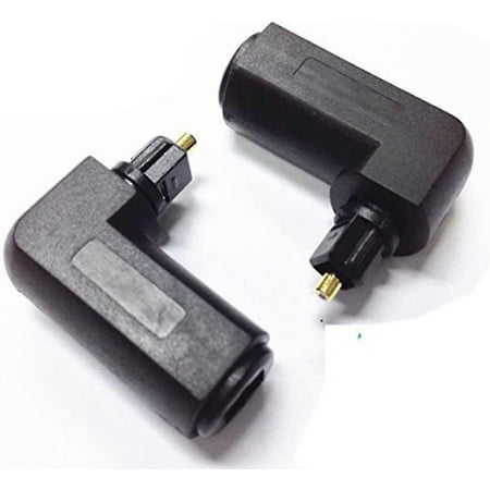 2-pack 90 Degree Digital Optical Audio Cable Adapter Male To Female ...