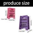 Funny Creative Hair Clamp Caution Overstimulated Sign Buns Holder ...