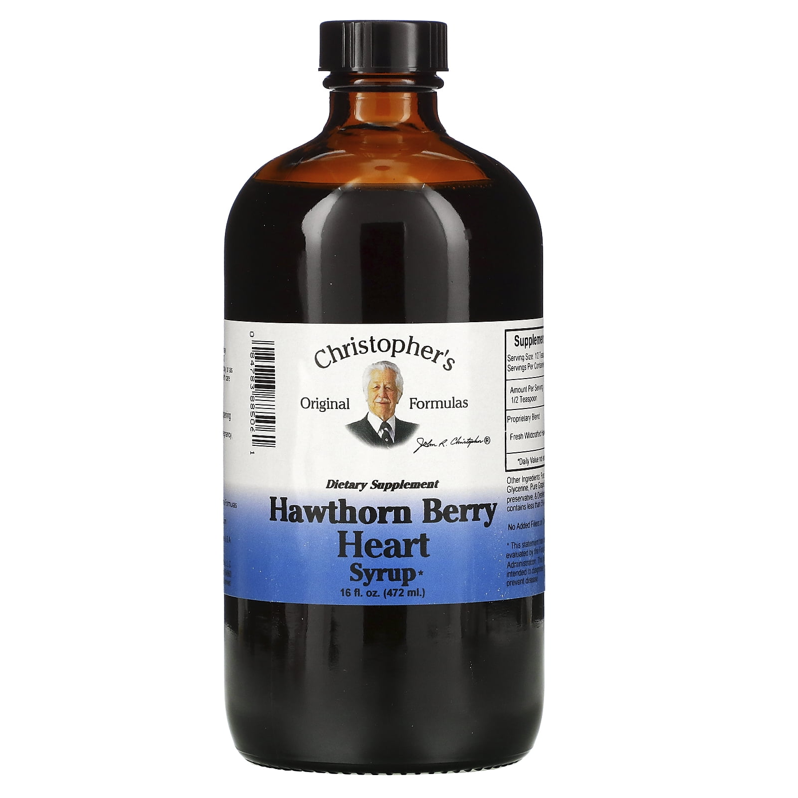 Dr. Christopher's Original Formulas Hawthorn Berry Heart Syrup, 16 Oz ...