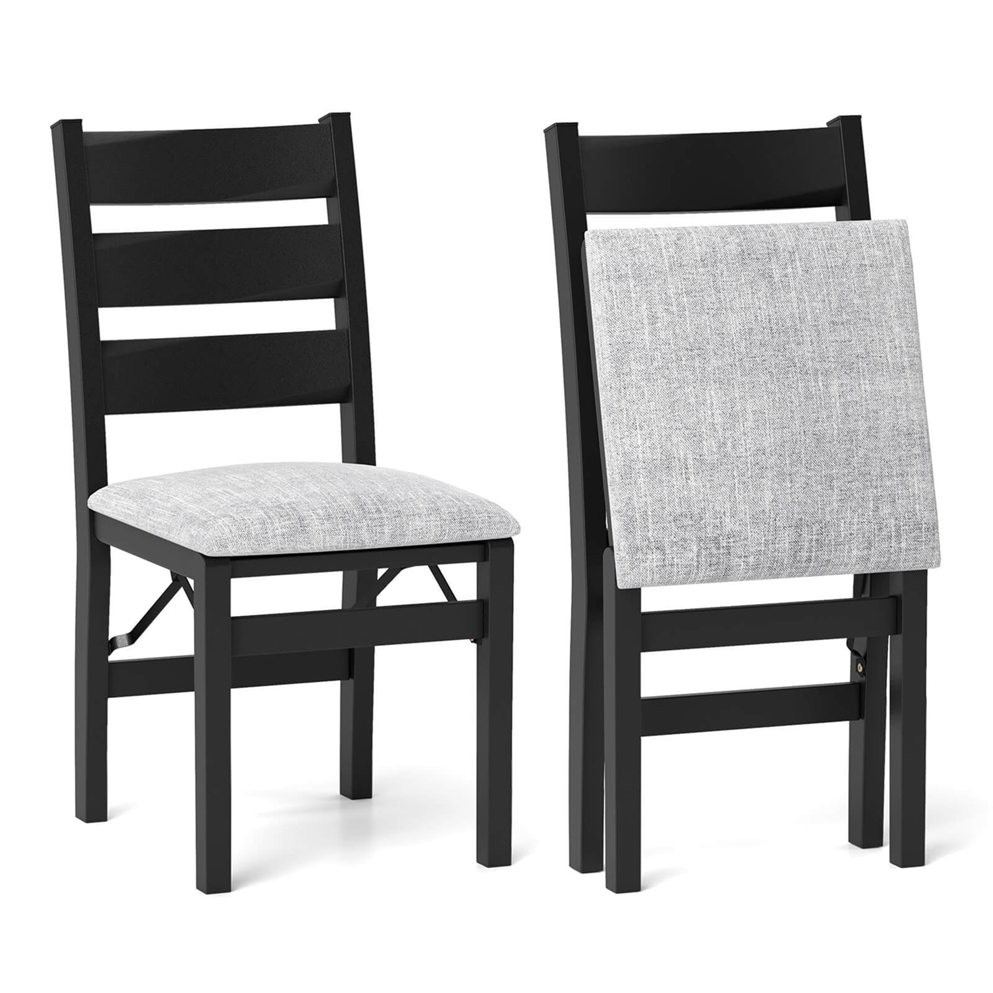 Click here for Costway Folding Chairs Set Of 2 Modern Upholstered... prices