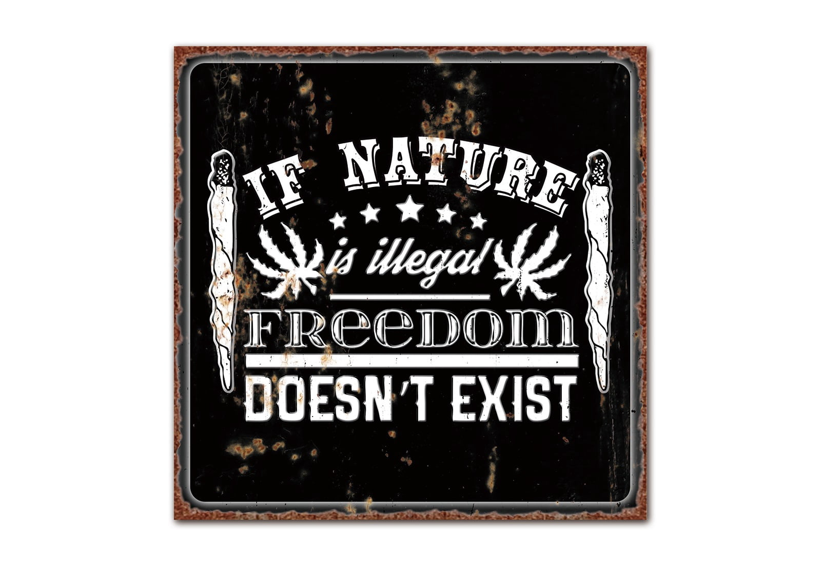 "Nature And Freedom 3D" Metal Sign - Walmart.com
