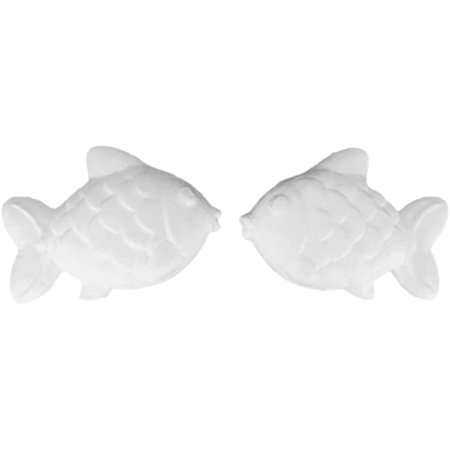 CHIKEN Foam Fish Styrofoam styrofoam Fish White Module for Crafts White ...
