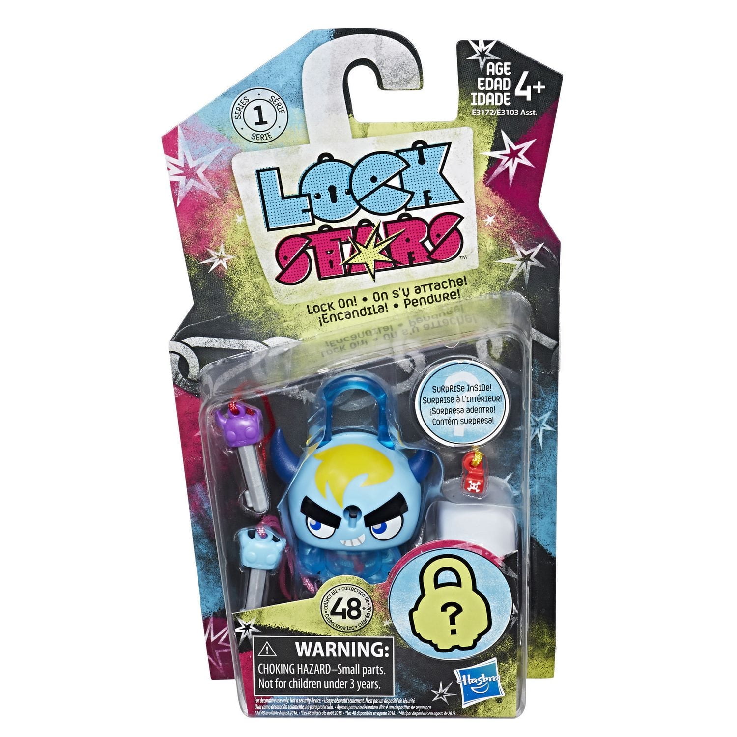 Click here for Hasbro Lock Stars Basic Assortment Blue Horned Mon... prices