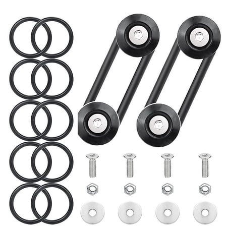 Tongliya 1 set of metal rubber JDM car modified front and rear bumper ...