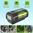 2Pack 40V 6.0Ah OP40601 Battery Replacement for Ryobi 40V Battery ...