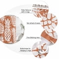 66x72 Inch Shower Curtains for Bathroom, Burnt Orange Pineapple Fabric ...