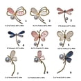 Elegant Butterfly Brooch With Pearls Designs Dripping Waterdrops Shape ...