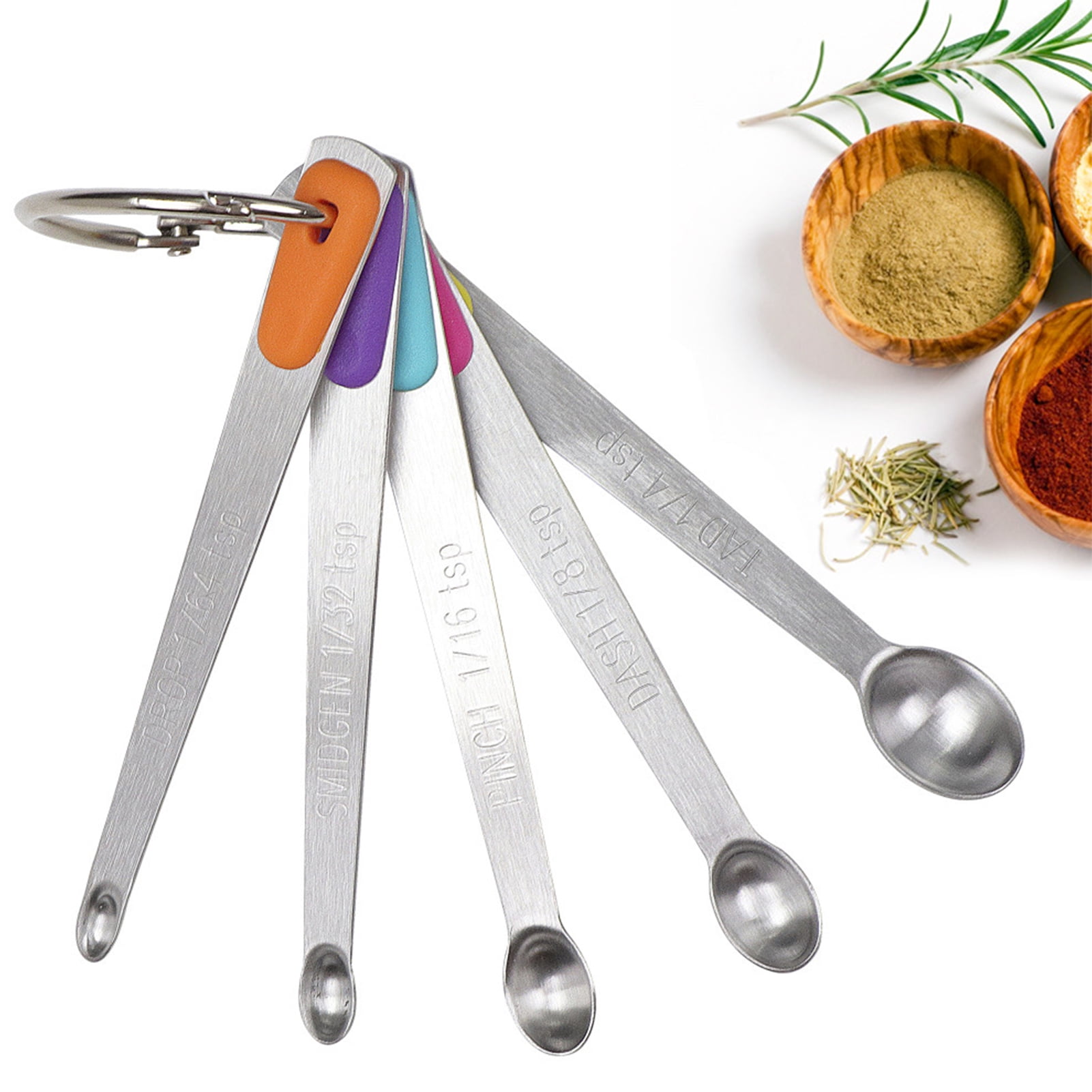 Measuring Spoons Set, Heavy Duty Stainless Steel Measuring Spoons, Mini ...