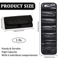 Cash Organizer Bag Black Money Wallet Multipack 6Pcs Zippered Envelope ...