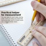 BAZIC Back to School Kids Wooden Ruler 12" (30cm), Single Metal Edge ...