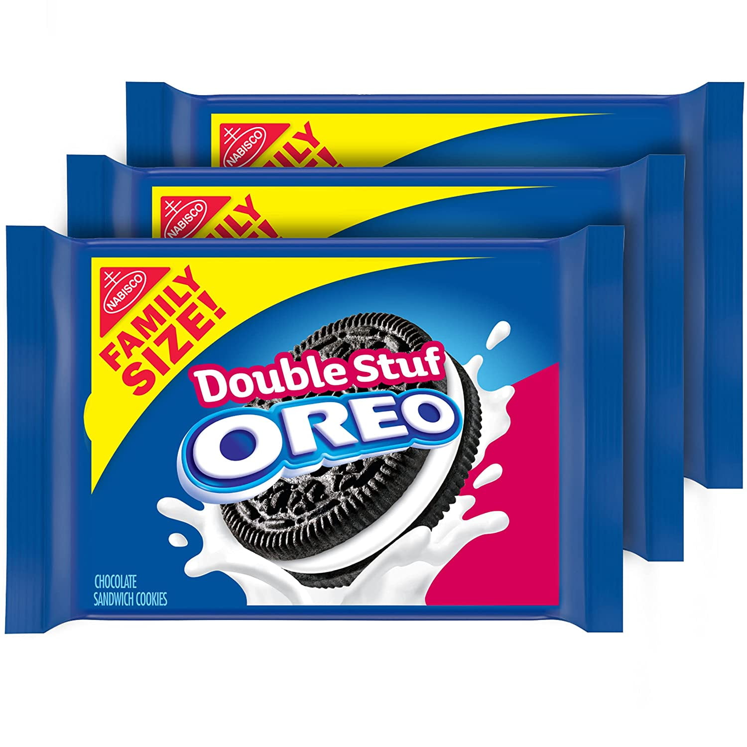 Buy OREO Double Stuf Chocolate Sandwich Cookies, Family Size, 3 Packs Online at Lowest Price in ...