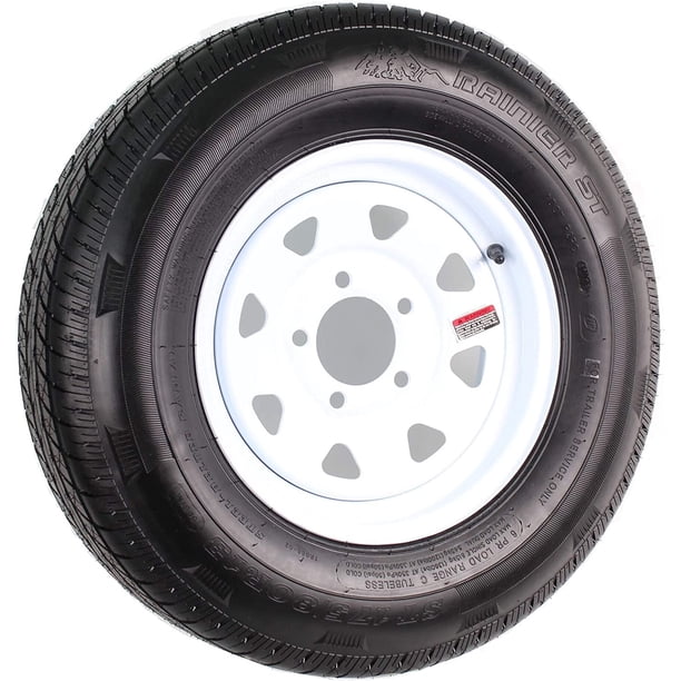 Martin Wheel 175/80r-13 Radial Trailer Tire & Custom Spoke Wheel ...