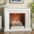 ATR ART TO REAL 5 Pcs Ceramic Gas Fireplace Logs Birch Wood Style ...