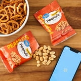 Great Value Dry Roasted Peanuts Seasoned with Sea Salt, 1 oz, 24 Count ...