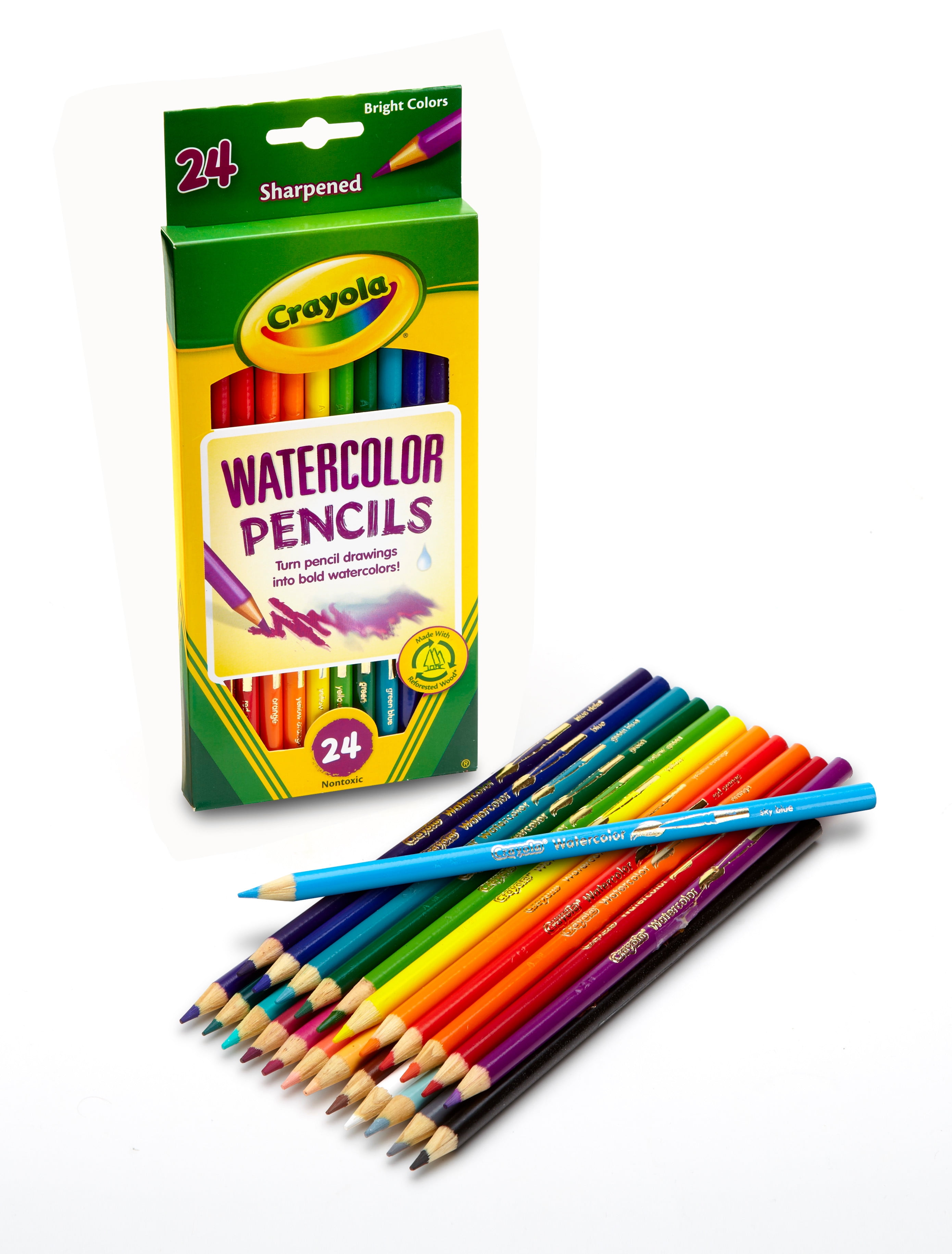 Crayola Assorted Watercolor Colored Pencils, 24 Pack - Walmart.com Crayola Assorted Watercolor Colored Pencils, 24 Pack - Walmart.com