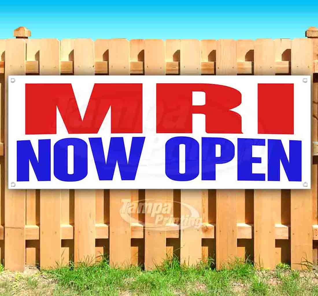 Mri Now Open 13 oz Vinyl Banner With Metal Grommets - Walmart.com