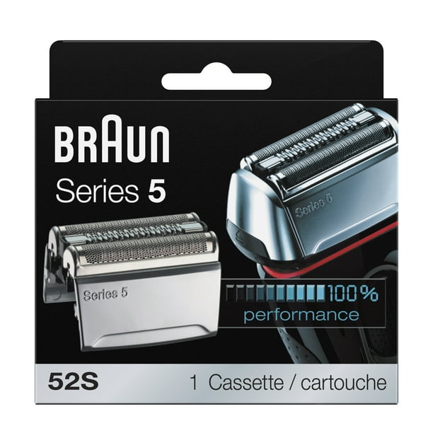 Braun Series 5 52S Electric Shaver Head Replacement Cassette - Silver ...