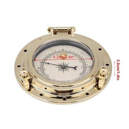 Clock Temperature And Humidity Meter Boat Barometer Yacht Barometer ...