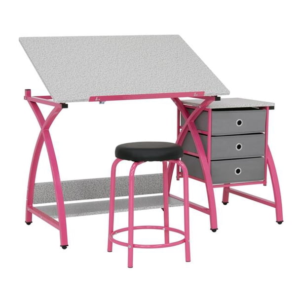 Studio Designs 13355 Comet Center Plus Drawing Table with Padded Stool ...