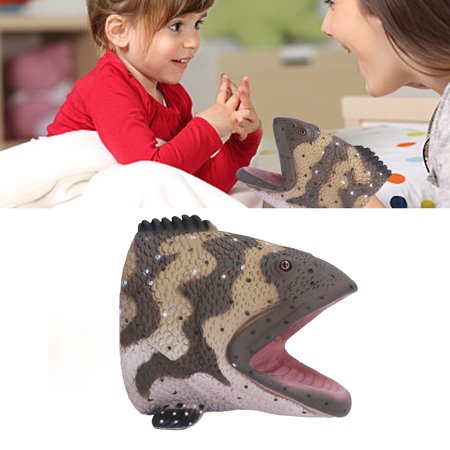 ANGGREK Fish Puppet Toy,Sea Animal Hand Puppet Toy Lifelike Soft Vinyl ...