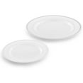 Elama 600 Piece Disposable Plastic Dinnerware Party Set for 100 Guests ...