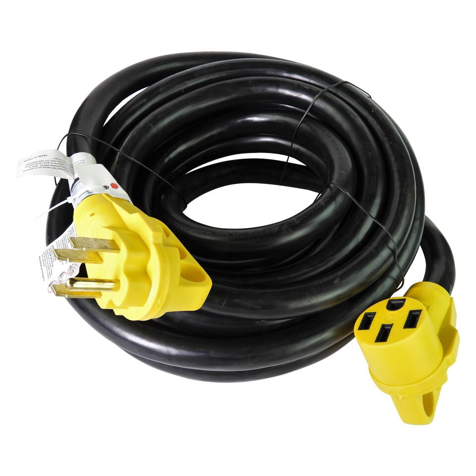 Leisure Cords 30 Ft 50 amp RV Power Extension Cord 50 Amp Male to 50 ...