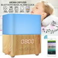 Humidifiers,Led Alarm Oil 300ml Diffuser With Clock 7 Color Time ...