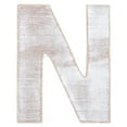 Rustic Letter N - Whitewash Wood Finish - 4 Inches - Walmart.com