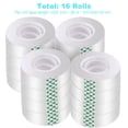 16 Rolls Clear Tape - Transparent Gift Wrapping Tape Refills, Premium ...
