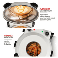 Virtu Electric Pizza Oven & Pizza Maker Machine, 12 Inch Pizza cooker ...