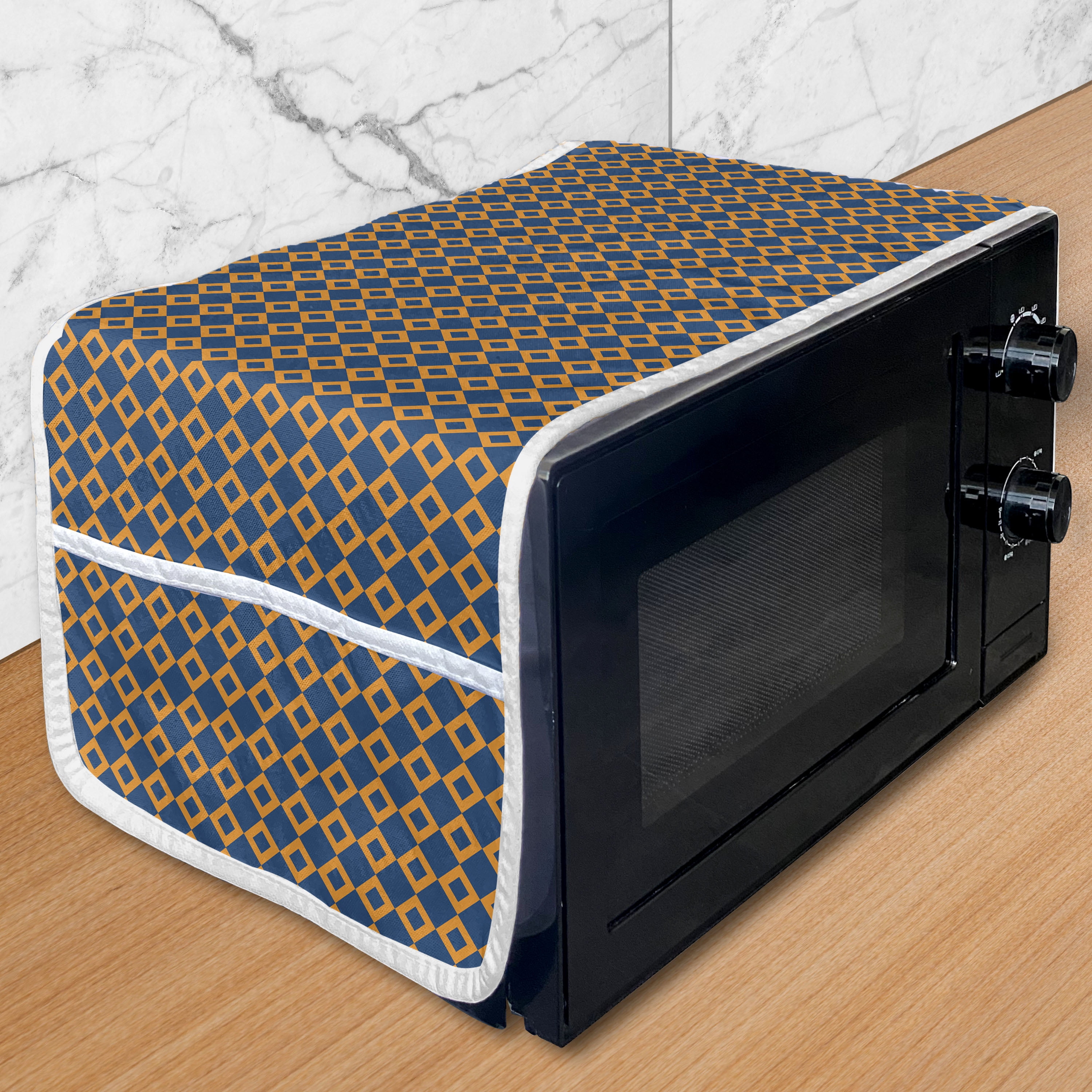 Vintage Microwave Oven Cover, Old Fashioned Classical Pattern with ...