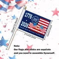 TSMD 250th Anniversary USA Flag Small 250 Year Patriotic Flags on Stick ...