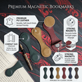 6-Piece Eternal Mark PU Leather Magnetic Bookmarks, Gifts For Book ...